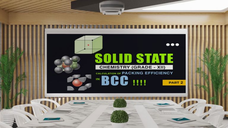 Calculation of Packing Efficiency in Body-Centered Cubic Structures ...